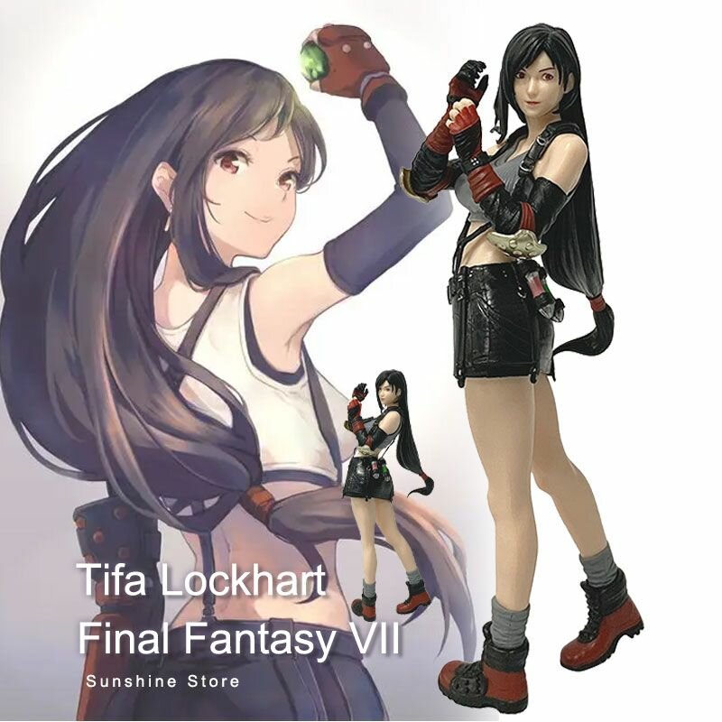 Аниме-фигурка Final Fantasy VII Remake PLAY ARTS Kai Tifa Lockhart 20cm