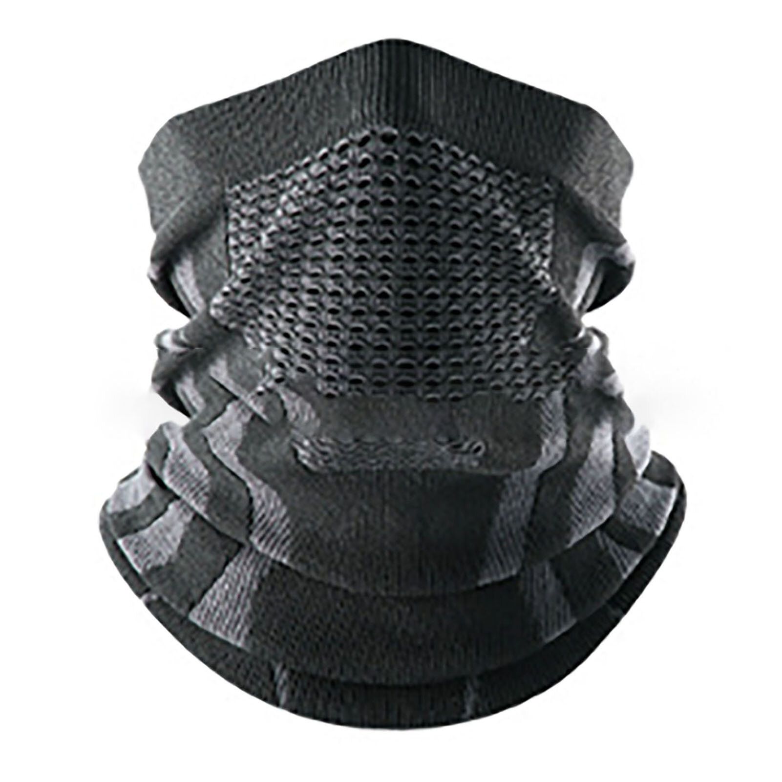 Шейный платок-бандаж, защитная маска для лица, утепленный утеплитель для шеи, ветрозащитный полумаска, сохраняющий тепло, для езды на велосипеде на открытом воздухе, черный/серый.