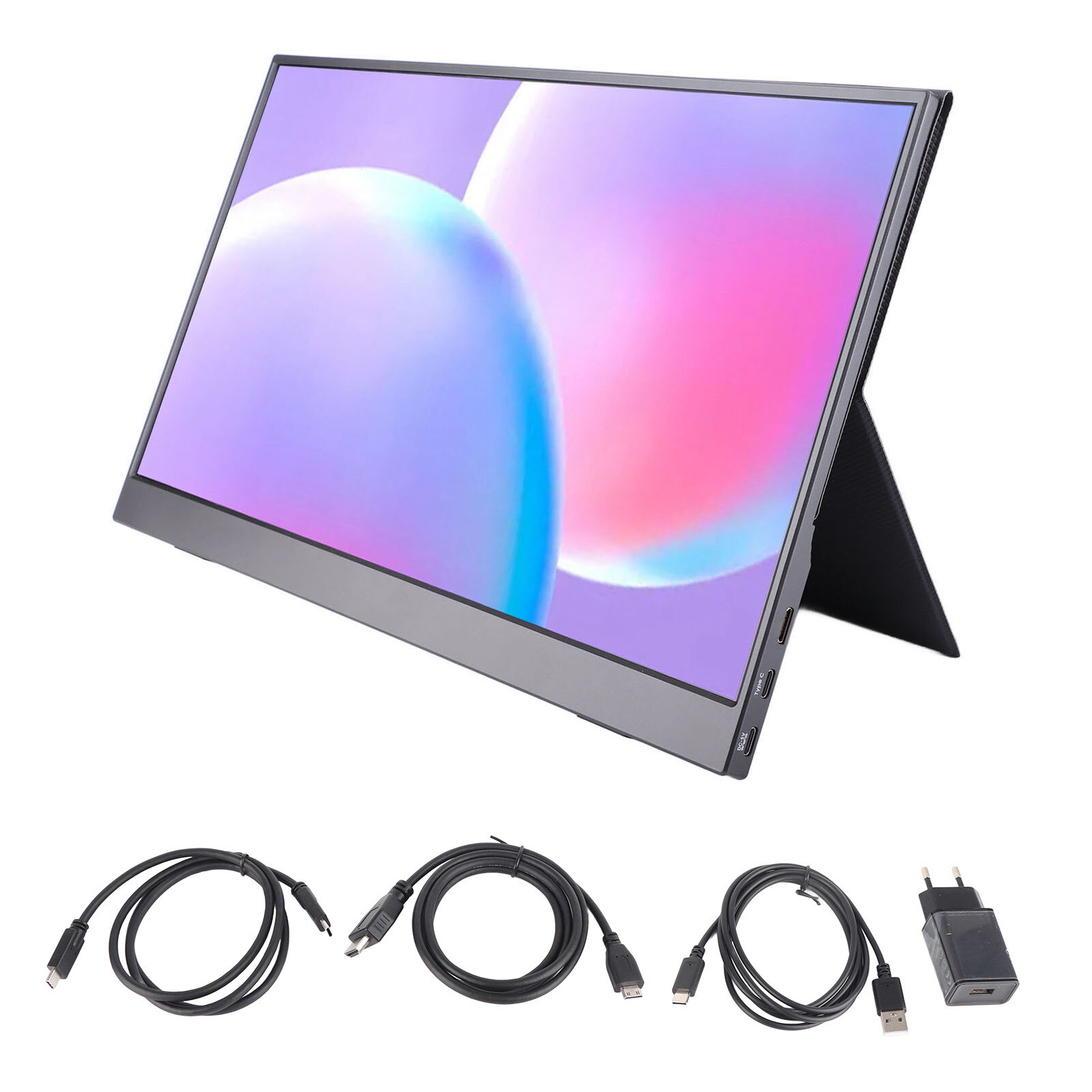 15,6" портативный монитор FHD IPS 178 , HDMI/USB-C, 100-240V EU