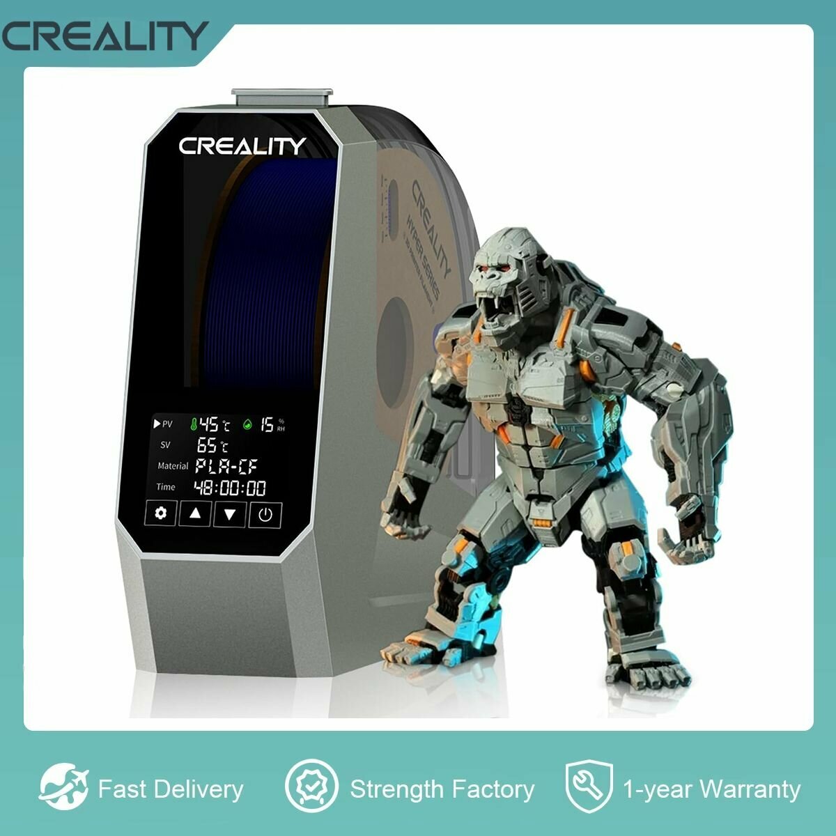 Creality 3D новый Space Pi Filament Dryer Box 1KG Filament Регулируемый дегидратор 45-708