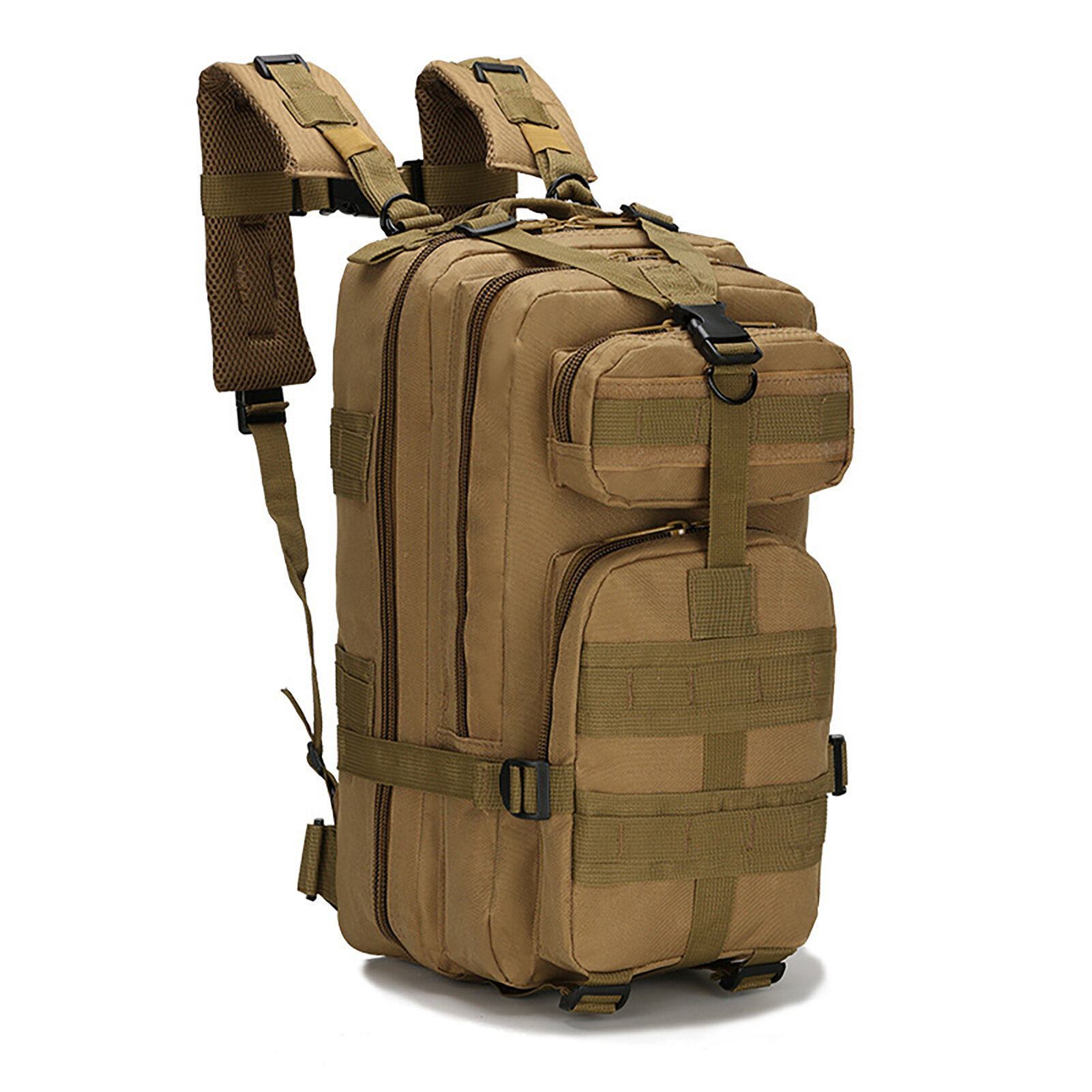 Рюкзак тактический для открытия Molle Assault Pack для кэмпинга походов альпинизма охоты Bag, черный, оливковый, хаки, камуфляж, размер 24*20*43 см, вес 830 г, 1 шт.