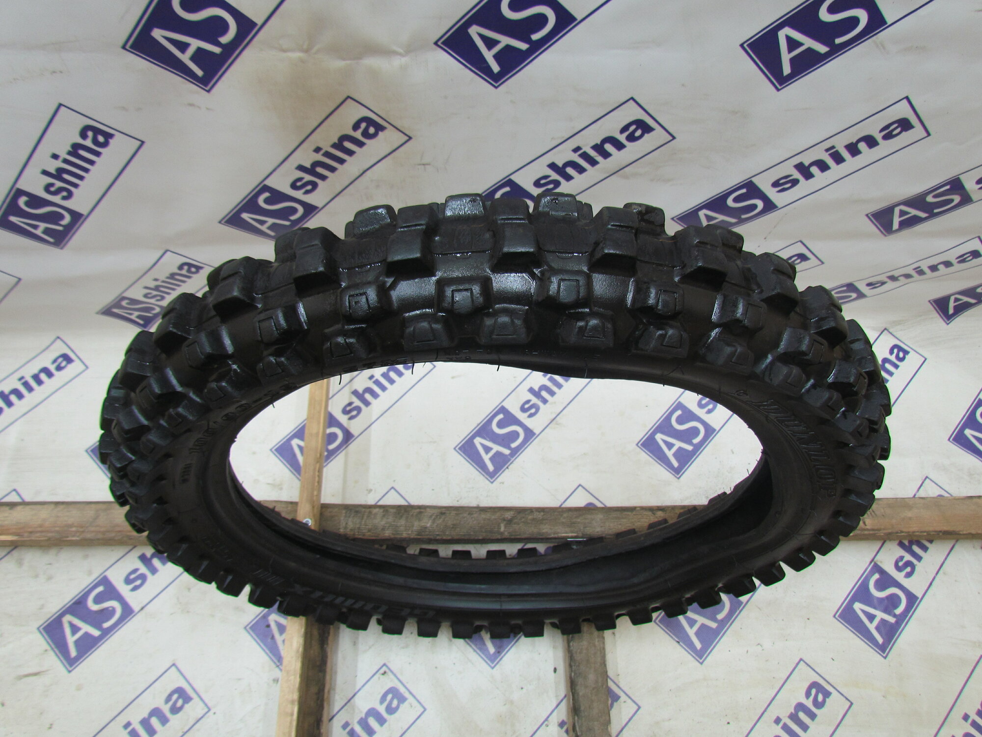 Мотошина БУ для мотоцикла Dunlop Geomax MX 52 100 / 90 R19 0024734