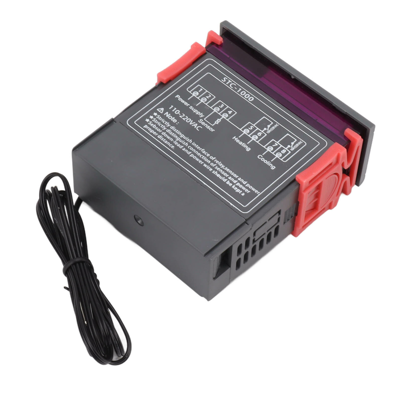 Цифровой термостат с ЖК-дисплеем, 110-220V, для аквариума и инкубатора, диапазон измерения -50-99°C