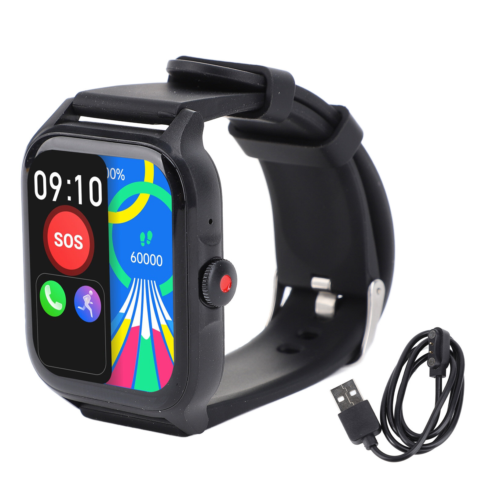 Смарт-часы для мужчин и женщин, 1,85-дюймовый полноцветный сенсорный экран, водонепроницаемость IP68, мониторинг сна, звонки, фитнес-умные часы с приложением для занятий спортом на открытом воздухе, черные