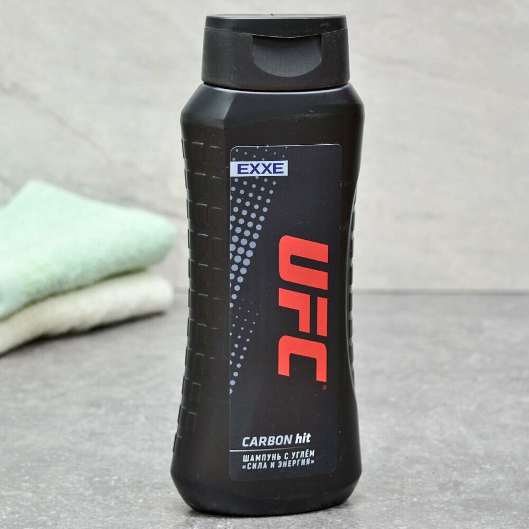 Шампунь мужской с активированным углём «Carbon Hit», 400 мл, глубокое очищение, укрепление волос