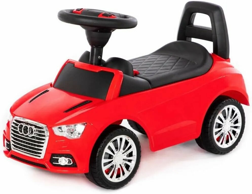 KNOW EASY-Машина каталка детская с ручкой рулем Полесье / Каталка автомобиль SuperCar со звуком для малышей k