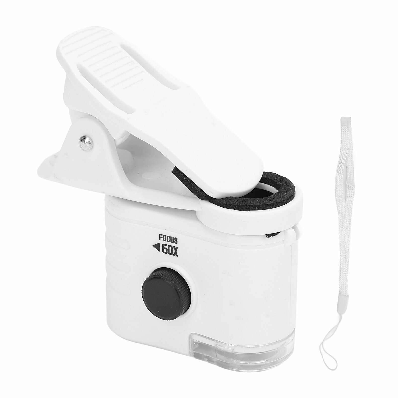 Карманный микроскоп пластиковая рама HD Оптическая линза Регулируемая фокусировка портативный мини -микроскоп