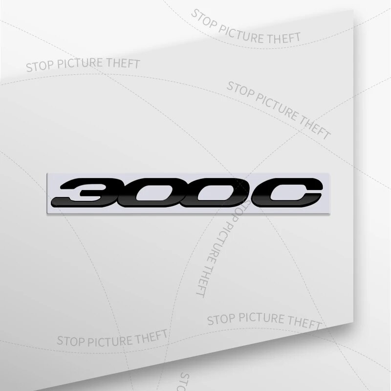 1 шт. 3D металлический 300c логотип эмблема значок автомобиля задний хвост бампер багажник наклейка для Chrysler наклейка авто аксессуар 300C Logo