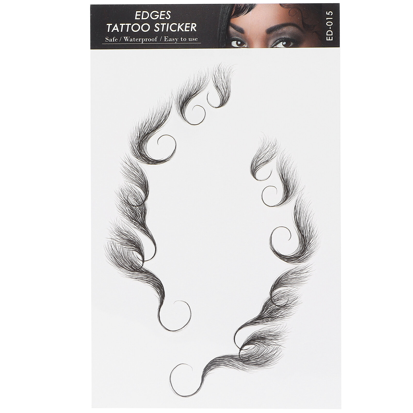 Водонепроницаемая фальшивая наклейка на волосы натуральные волосы татуировка волос тату