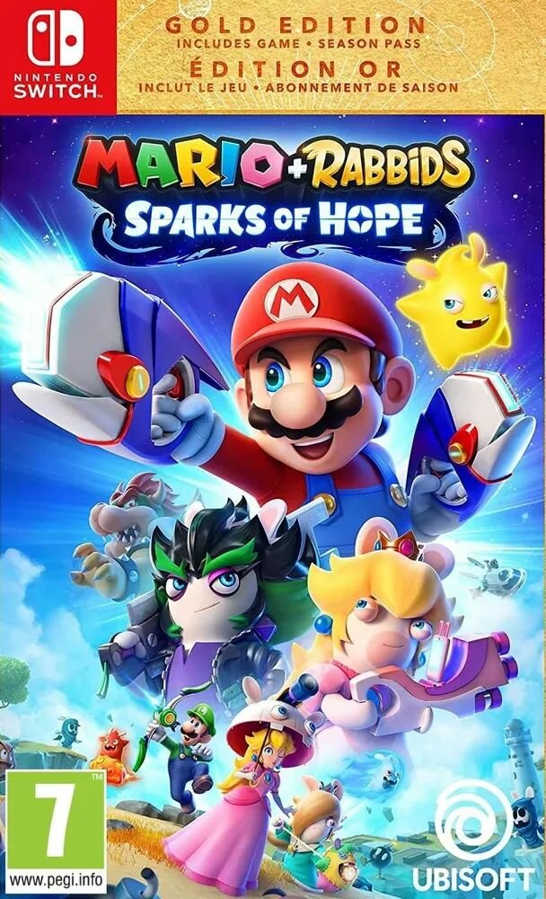 Игра Mario Rabbids: Sparks of Hope Искры Надежды Gold Ed (Nintendo Switch, Русские субтитры)