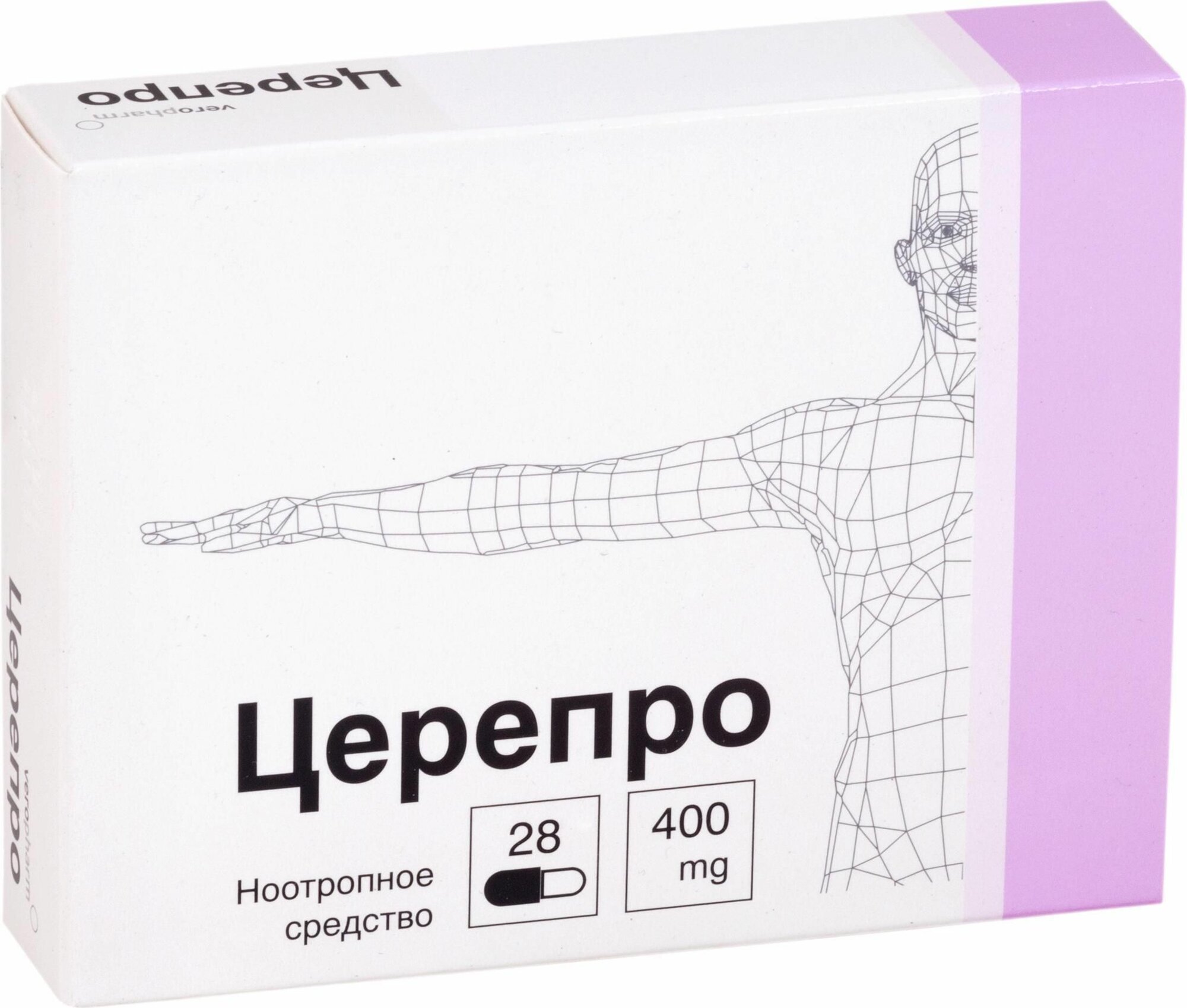 Церепро, капсулы 400 мг, 28 шт.