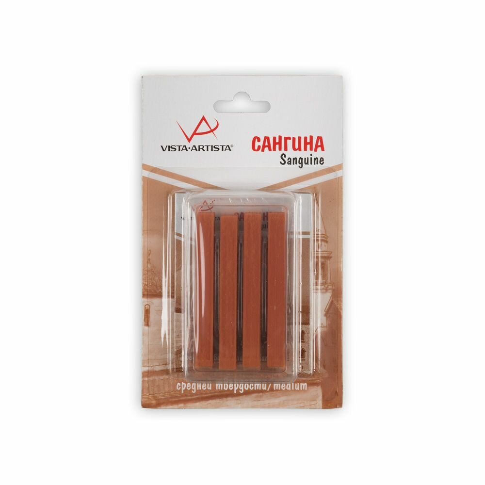 VISTA-ARTISTA мелки пастельные художественные, набор Сангина - 4 штуки VASN