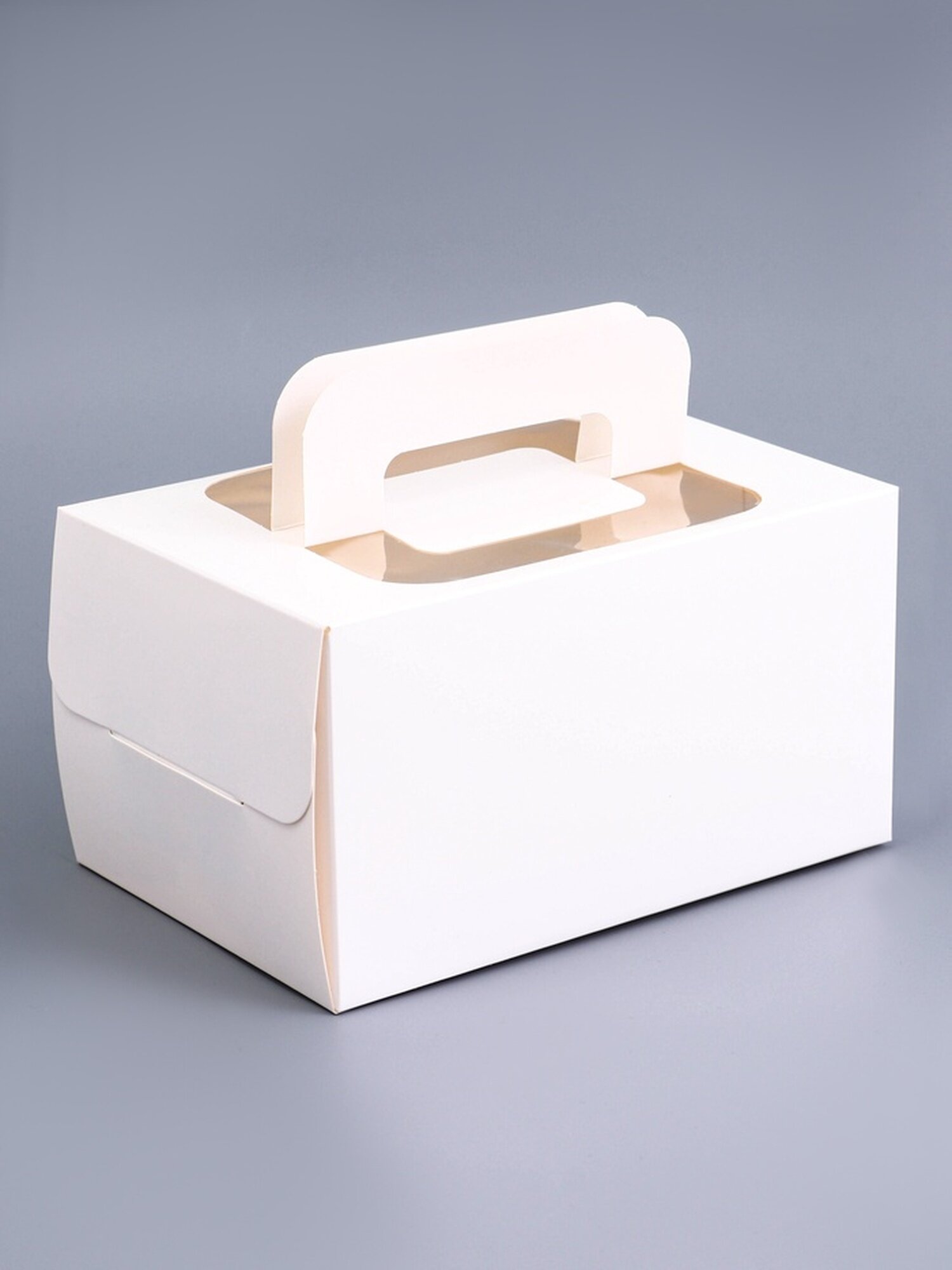 Подарочная коробка Upak Land, для рулета, белая, ПВХ, картон, 16,5×11×9 см