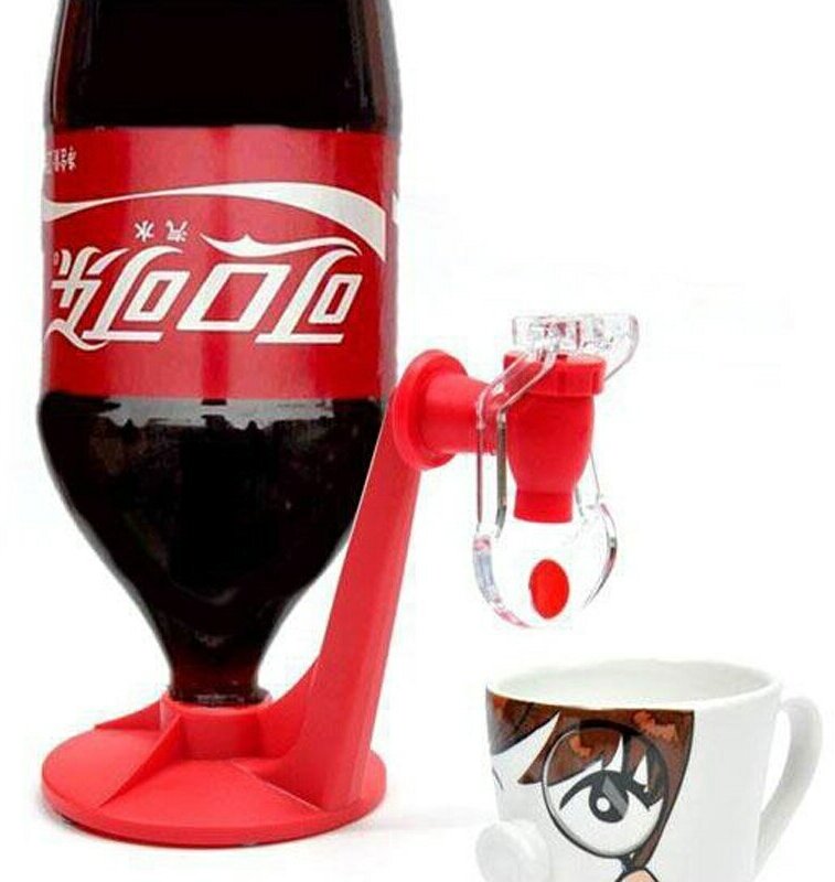 Диспенсер для напитков OneTeamGroup, для пластиковых бутылок, красный, 14x12 см