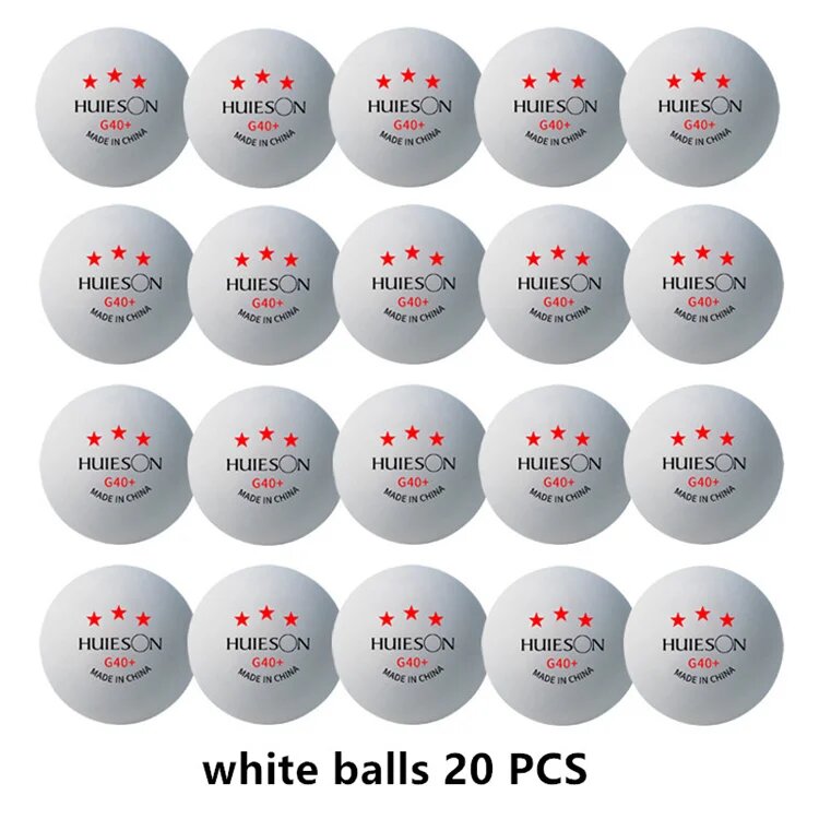Huieson 3 Star Мячи для настольного тенниса Белый, White balls 20PCS