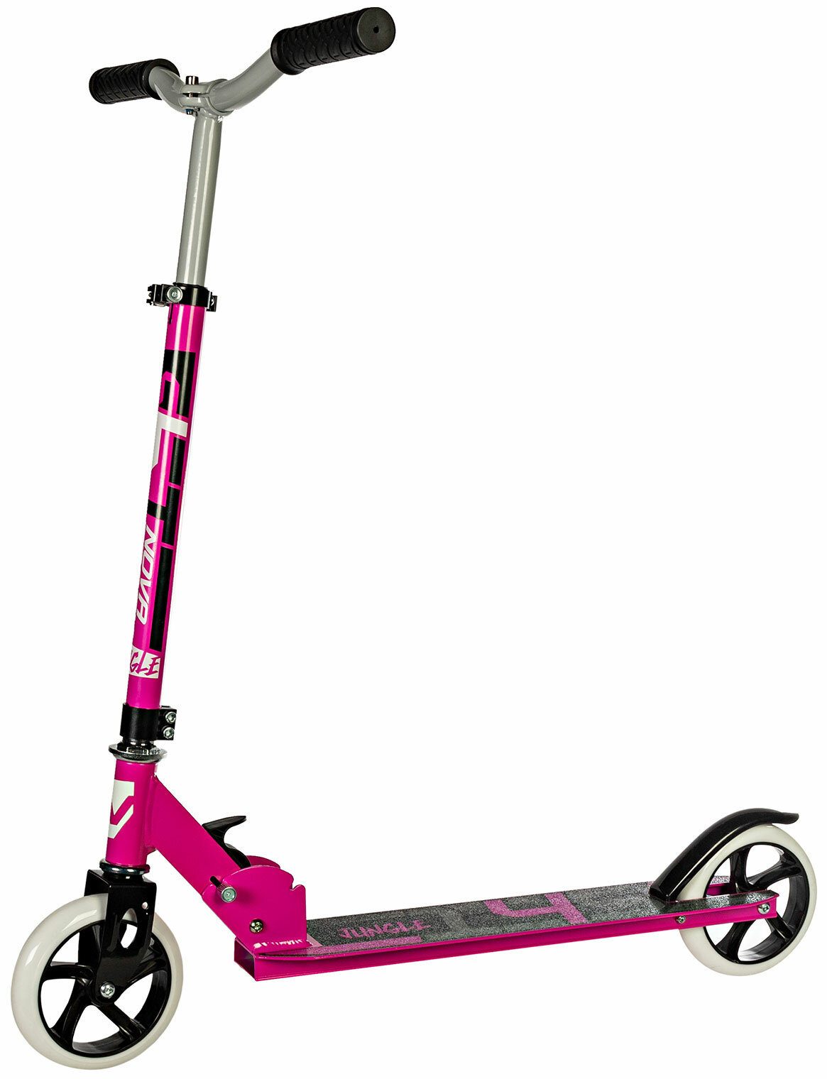 Самокат Novatrack Jungle, 145 мм, розовый