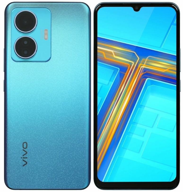 6,4" Смартфон vivo T1 6/128 ГБ (5662144) 2022, синий