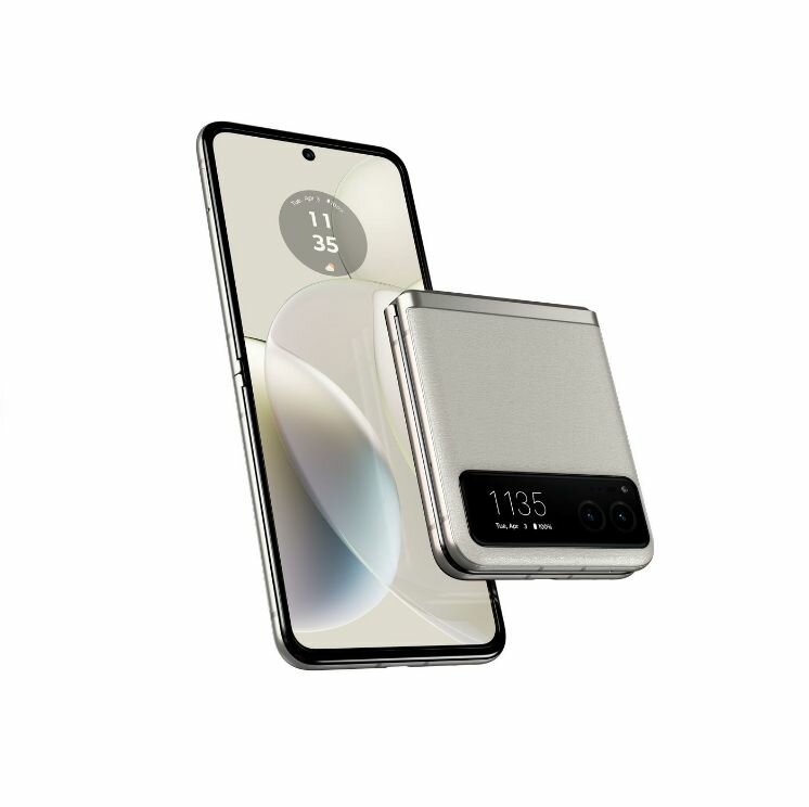 6,9" Смартфон Motorola RAZR 40 8/256 ГБ (RAZR 40) 2023, кремовый