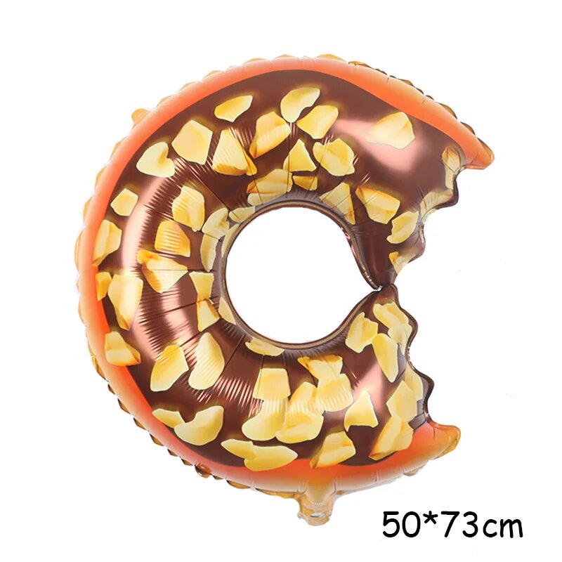 Фольгированный шарик пончик, 50*73 см, donut 4