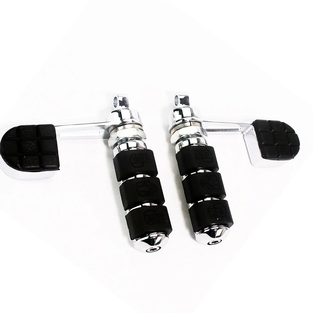Черные Подножки Для Мотоциклов Harley Davidson DYNA FXDF FAT BOB FXDC FXDX Sportster XL Chrome