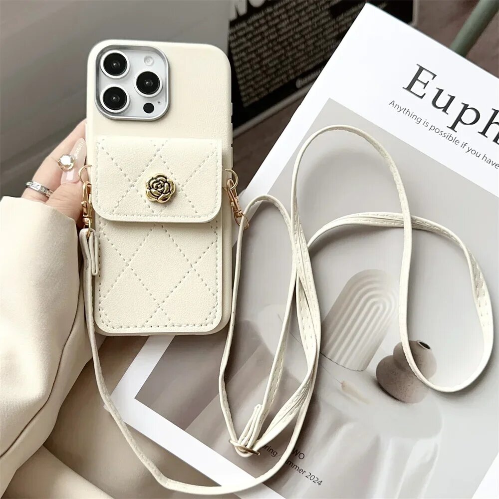 Роскошный кожаный чехол через плечо для Huawei Honor X9A X9B X9 X8A X8B X8 X7A X7B X7 X6A X6B X6S X6, чехол-кошелек с карманом и ремешком для телефона