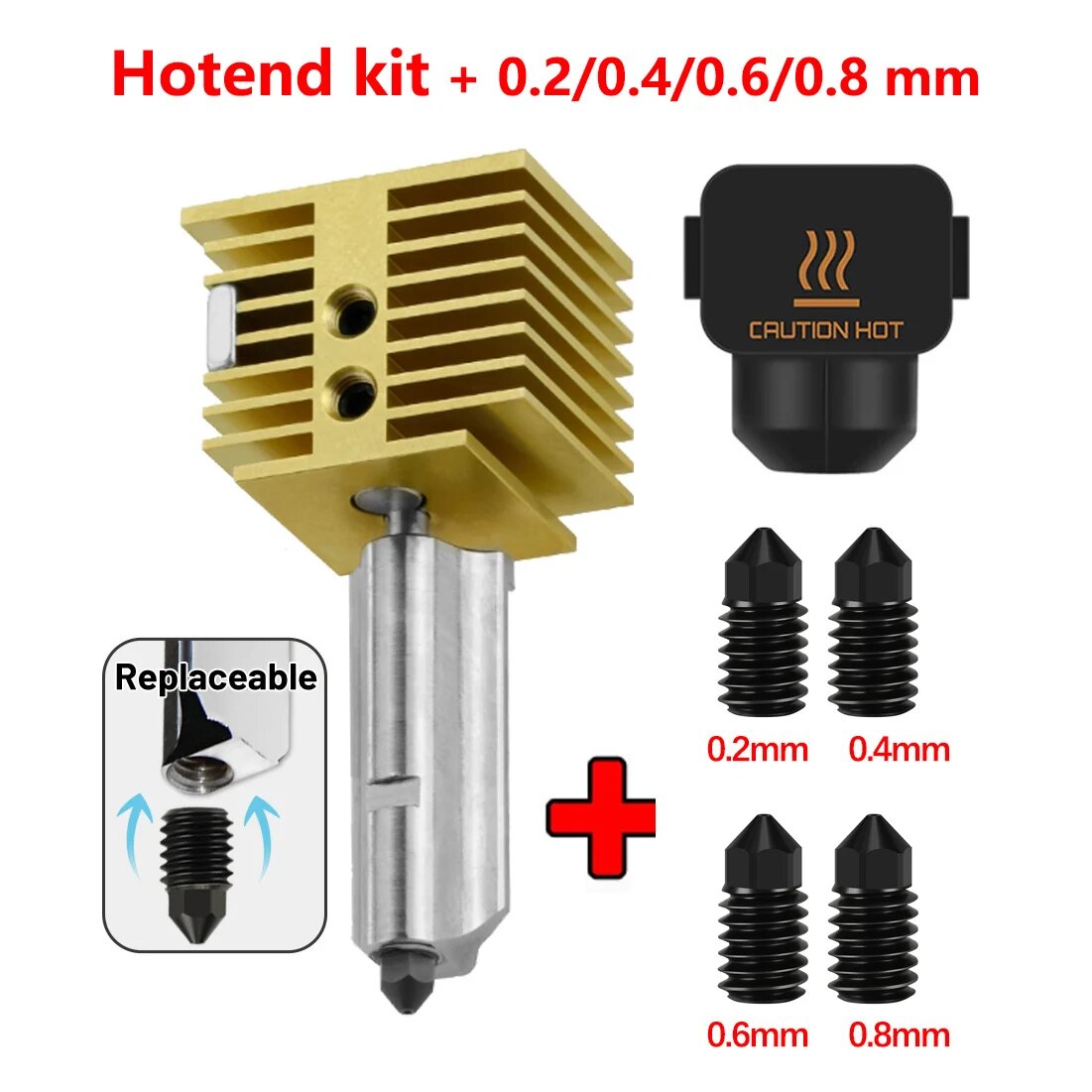 Hotend Kit для Bambu Lab A1/A1 Mini, 0.4 мм, H2468