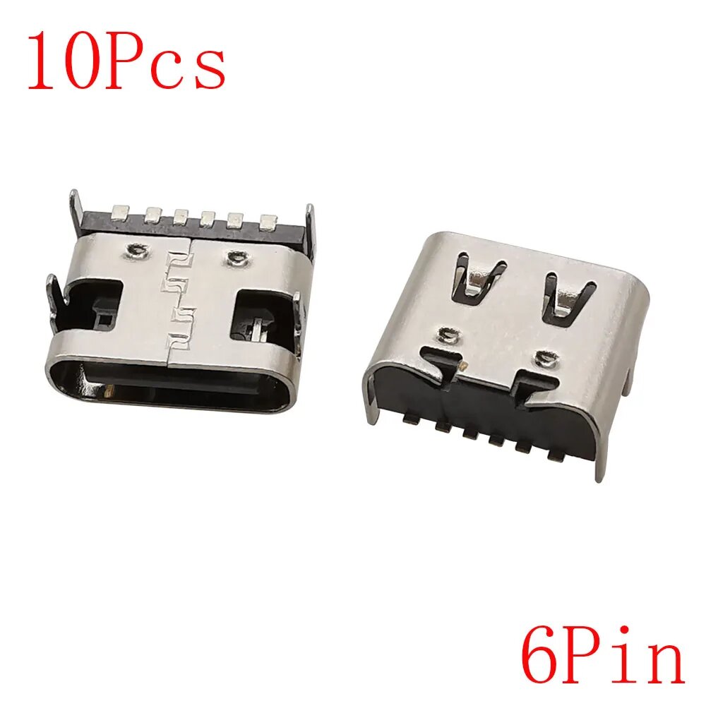 USB Type-C разъем гнездо 2/6/16/24 Pin 6Pin