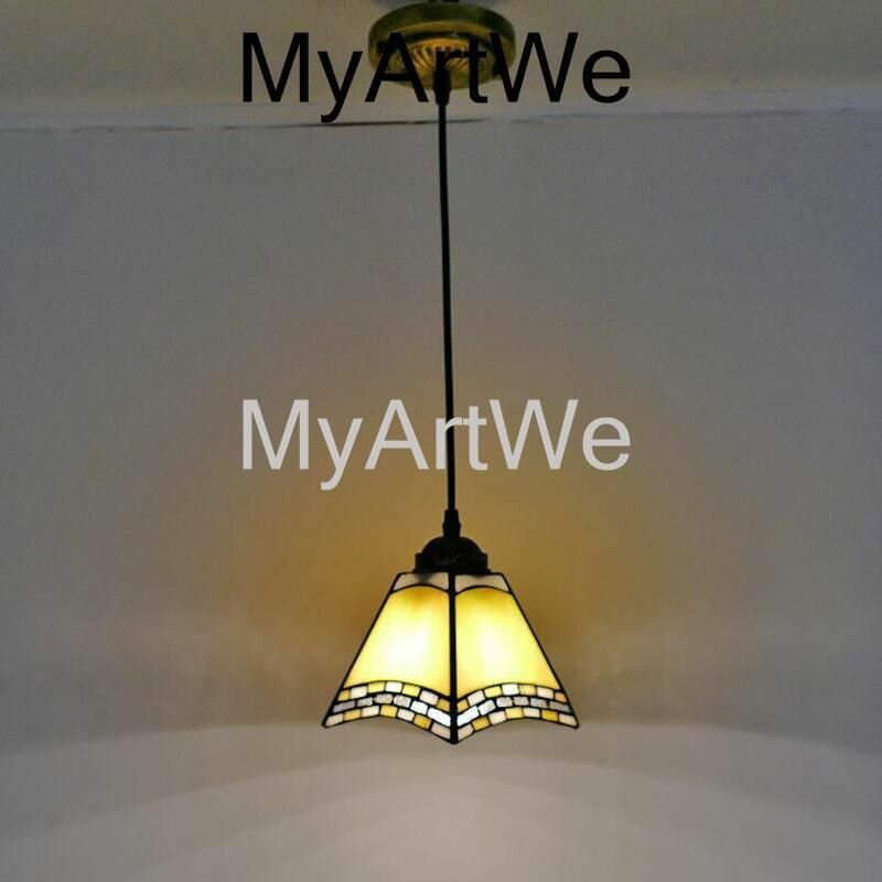 Люстра потолочная MyArtWe M88W Витражи от Тиффани 20 CM