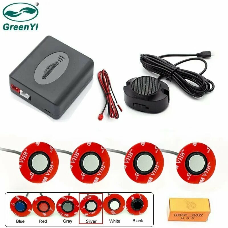 GreenYi Парктроник датчики: 4 шт.