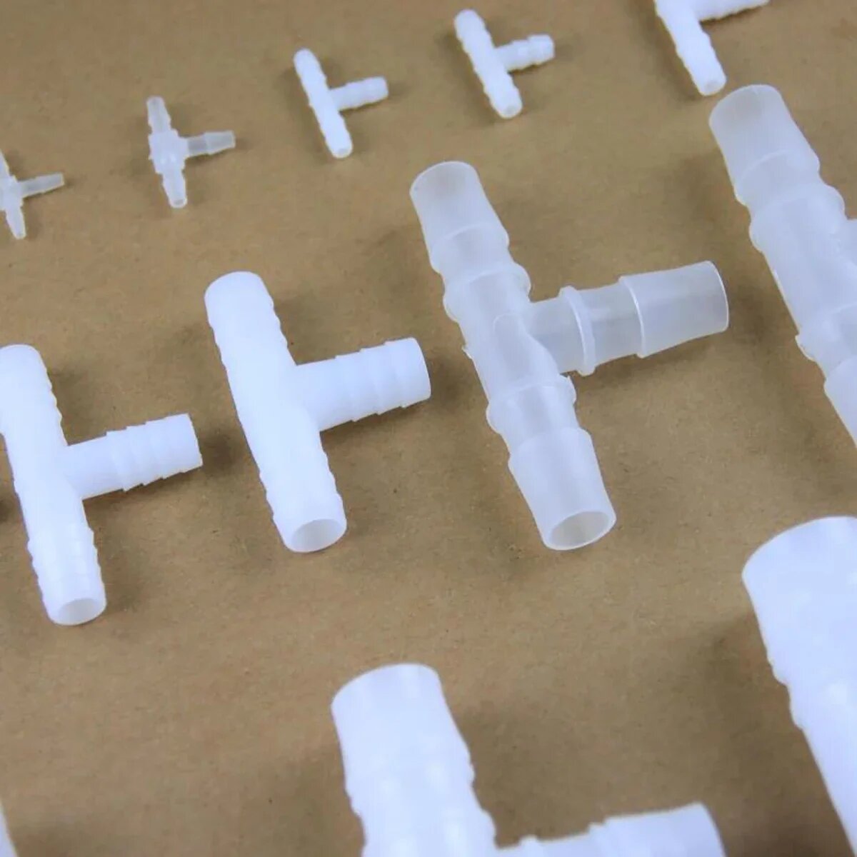 Пластиковые равные тройники для аквариума 5 шт. 1.6mm