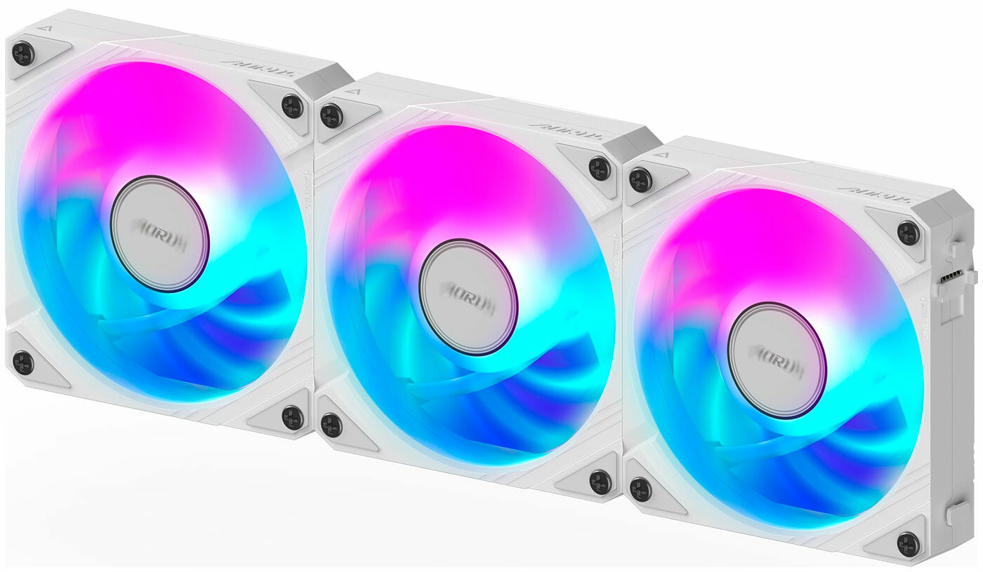 Вентиляторы для корпуса Gigabyte AORUS EZ CHAIN FAN 120 ICE 3 шт. (GP-ECFAN1203 ICE)