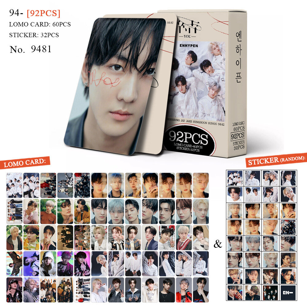 Спот 92 новых альбома EN поздравительных открыток YOU FATE коллекционные карты наклейки должны быть поддержаны фото карты двухсторонняя карта LOMO