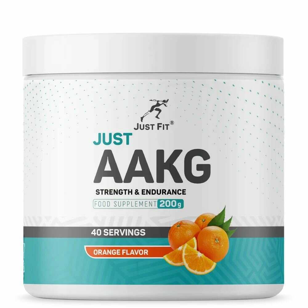 Джаст Фит аакг(аргинин альфа-кетоглутарат), Just Fit Just AAKG 200 г, Апельсин