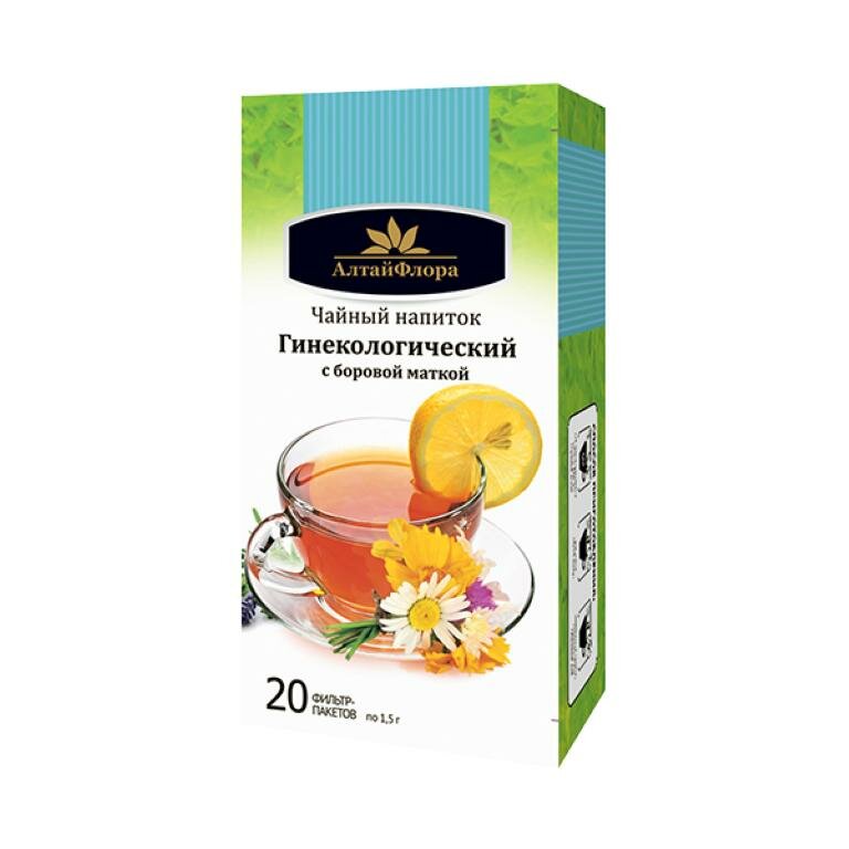 Чайный напиток АлтайФлора гинекологический с боровой маткой, № 20