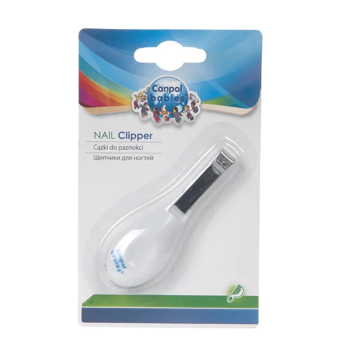 Щипчики для ногтей Canpol Babies, 9/808, округлые, пластик, металл, белые