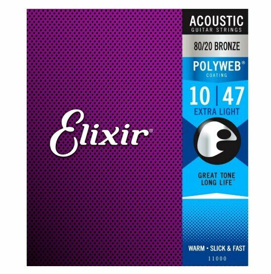Elixir 11000 (10-47) - Струны для акустической гитары