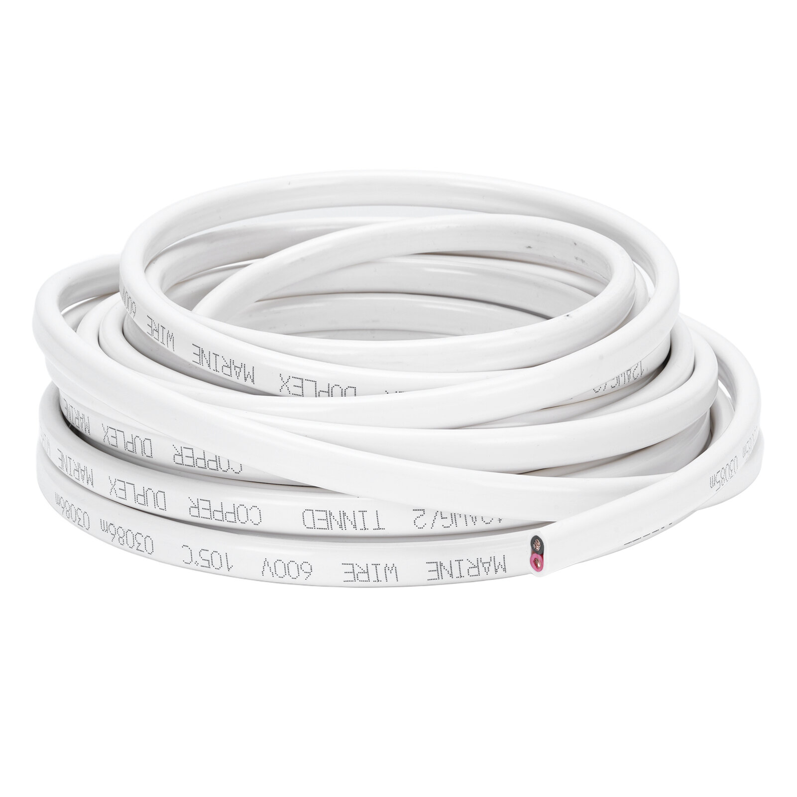 Морской Провод 12 Калибров AWG 30ft Grade 2-Жильный Многожильный Изолированный Шнур Питания 600V для Автомобильных RV Яхт Автомобилей Прицепов