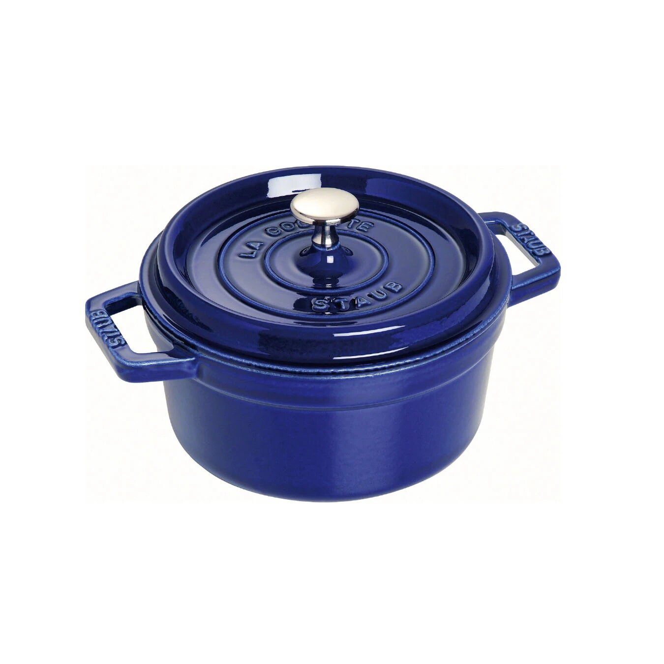 Кокот круглый Staub La Cocotte (3.8 л), 24 см, чугун, темно-синий