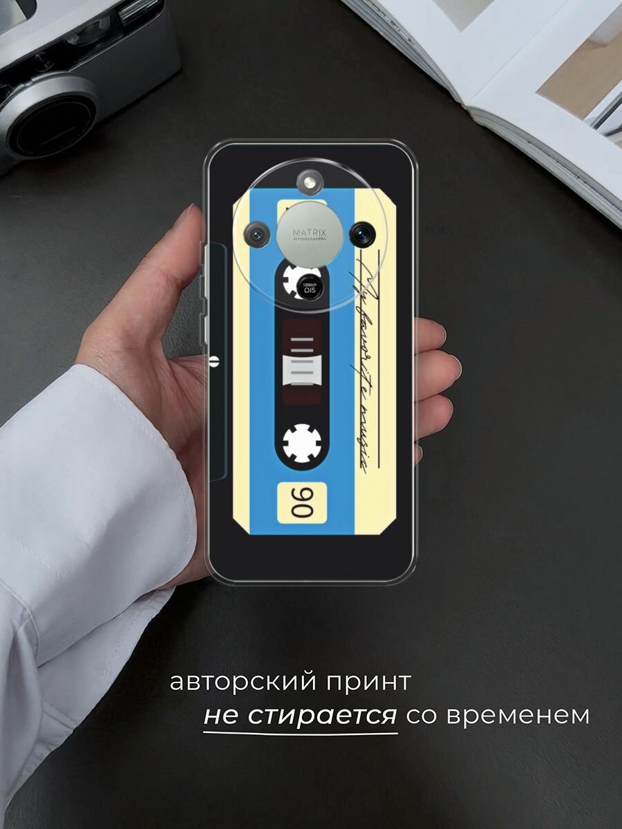 Силиконовый чехол на Honor X9d / Хонор X9d с принтом Темная кассета — фото 1