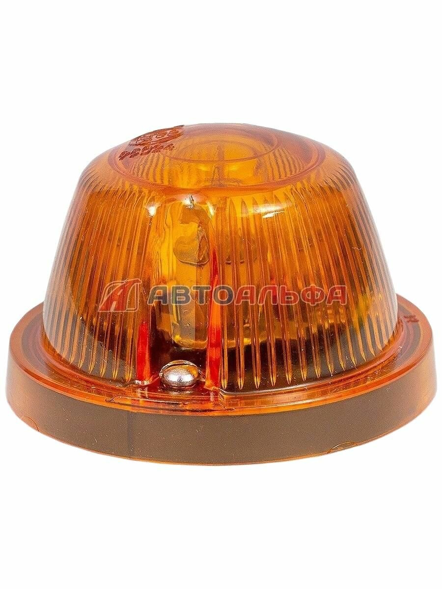 Указатель поворота боковой (повторитель) 24В желтый под штекер КАМАЗ, МАЗ, УАЗ