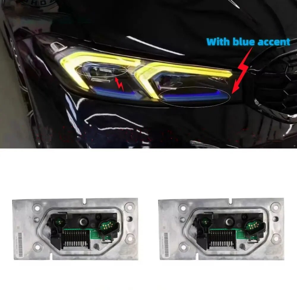 Для 2023+ G20 G21 G28 EURO версии BMW 3 серии LCI 1 комплект светодиодных и лазерных DRL модуль дневных ходовых огней 63115A57073 63115A57074