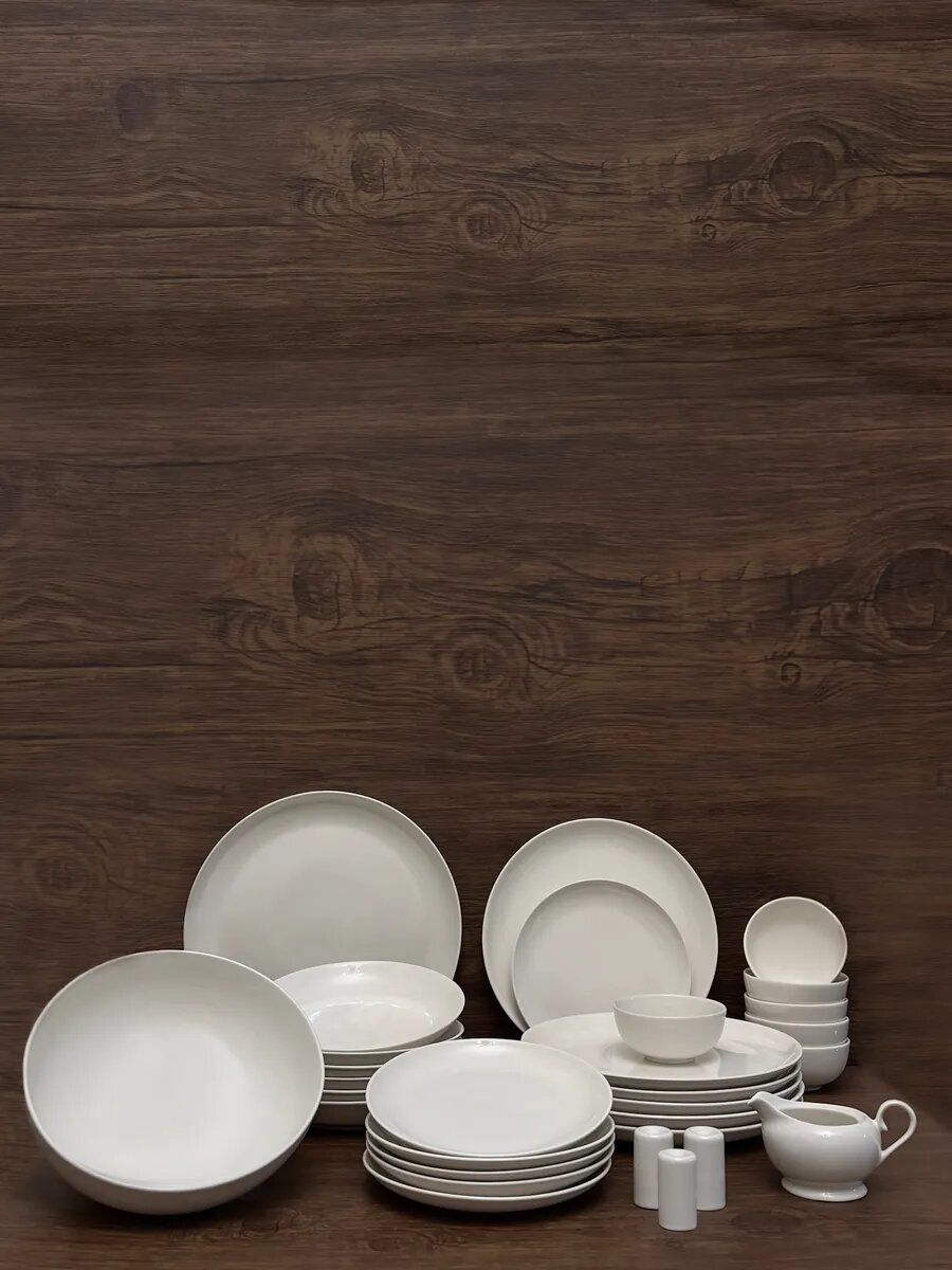 Сервиз столовый BONSAY Crise, 30 предметов, фарфор, белый, Иран