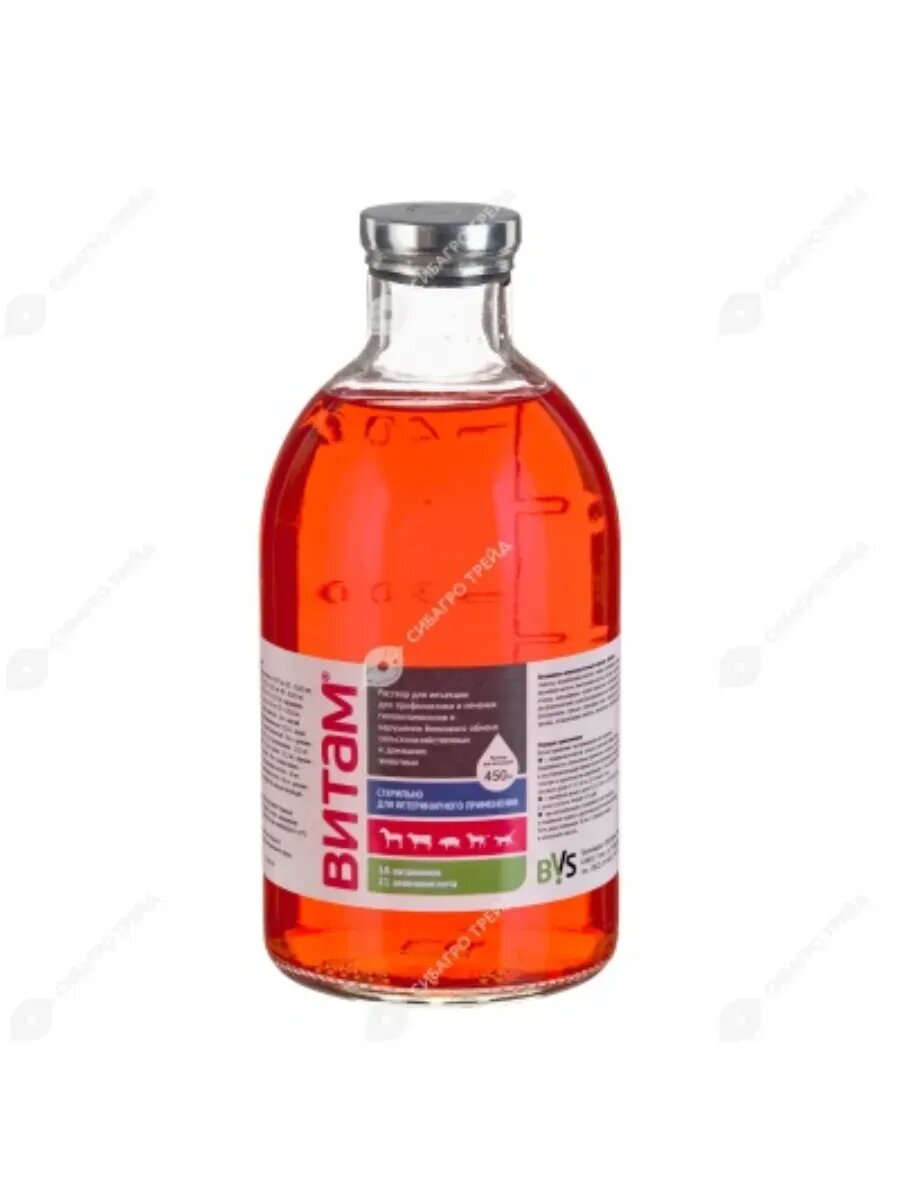 Витам, 450мл.18 витаминов. Для с/х и домашних животных.