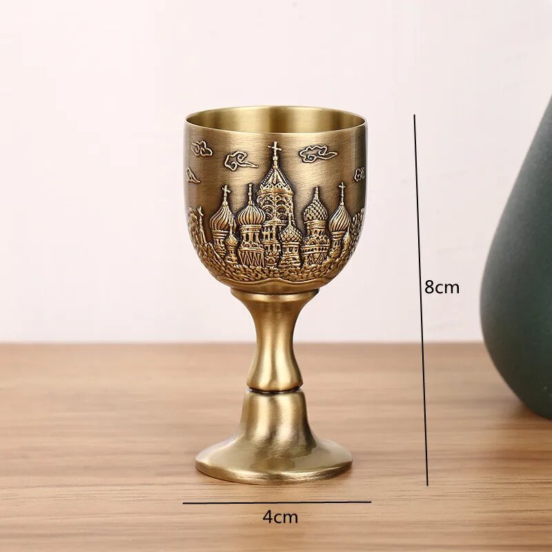 Мини-бокалы для вина и водки ACRDDK, бронза
