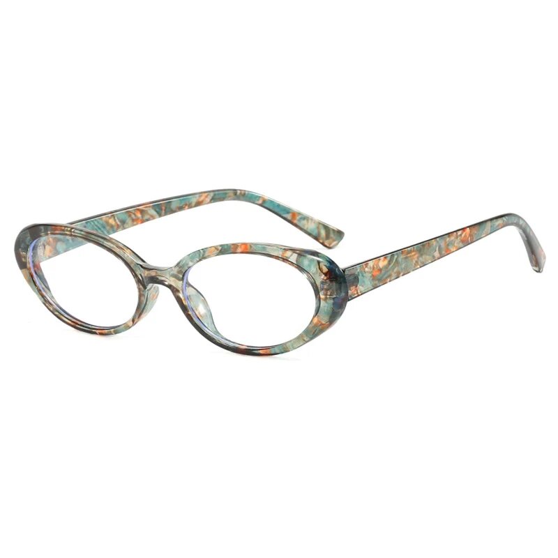 Готовые очки FELRES женские прозрачные антибликовые для близорукости от Floral Print, Myopia-5.0