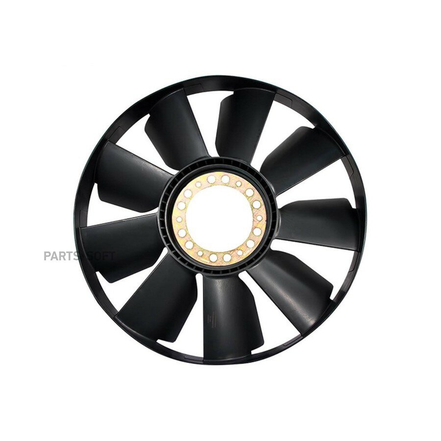 Крыльчатка вентилятора с обечайкой для а/м КамАЗ дв.740.50, 740.51 (с 2007г) (020002748, 020004586, от официального дистрибьютора, HOTTECKE, артикул HTKL020002750