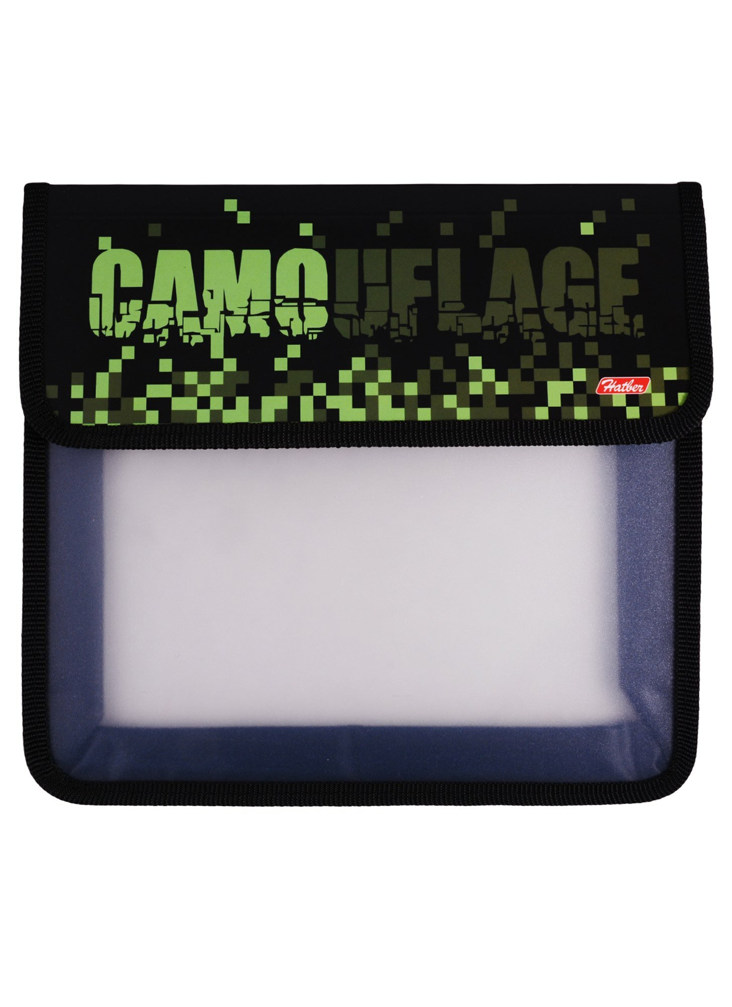 Папка для тетрадей А5 "Camouflage" пластиковая, 1отд, липучка, инд. уп.