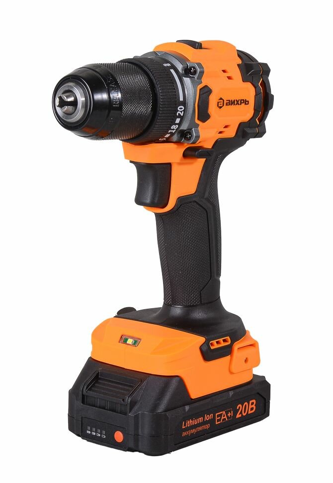 Дрель-шуруповерт Вихрь ДА-20Л-2К/БП (бесщеточный двигатель)
