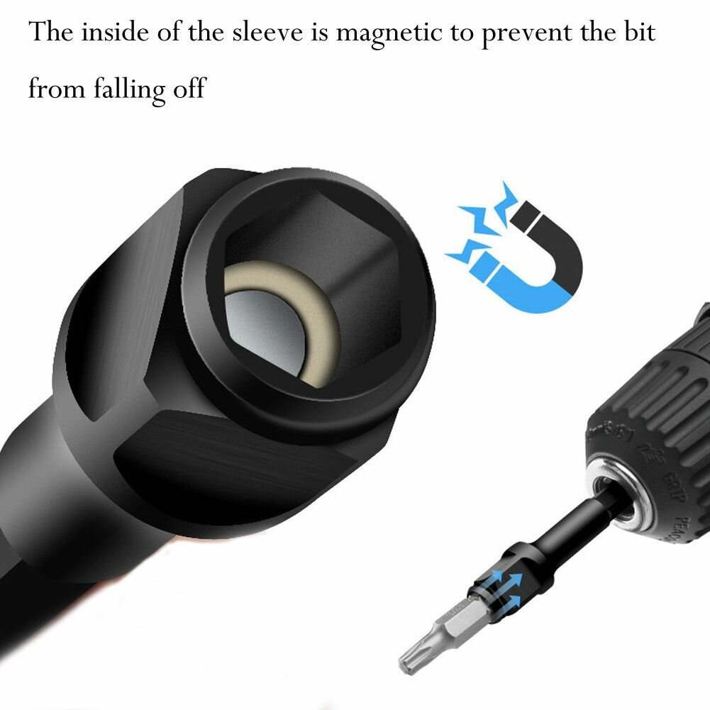 1/2 3/8 1/4 дюйма 2-в-1 для ударного привода Адаптер для головки бит Держатель бит отвертки