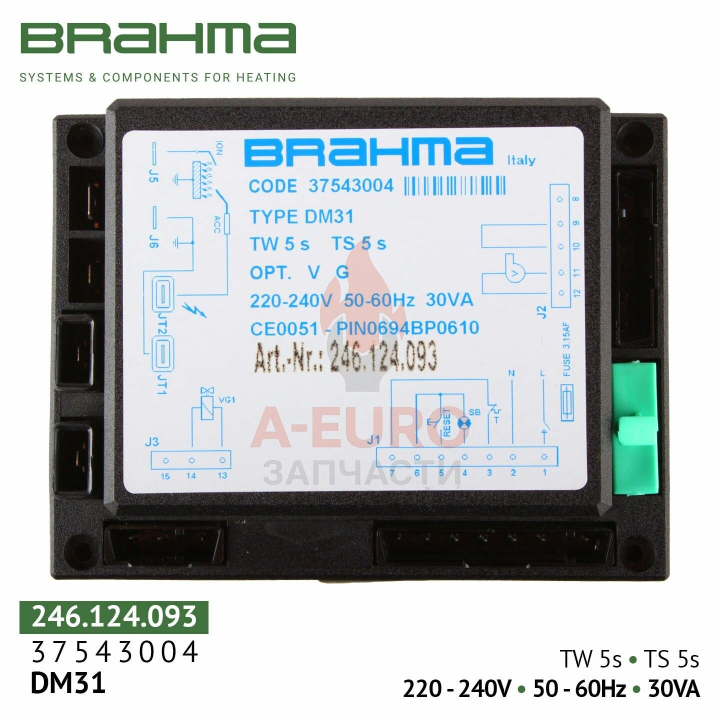 Блок управления горением Brahma DM31, 37543004